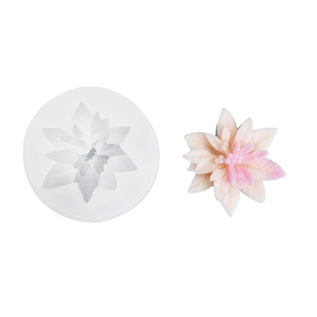 YIEMEEN Camellia Lotus Fondant Cake Decoration Moulds DIY Chocolate ...