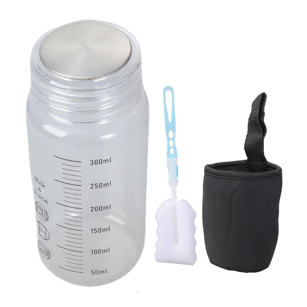 YIEMEEN Clear Heatproof Glass Water Container 300ml Graduated ...