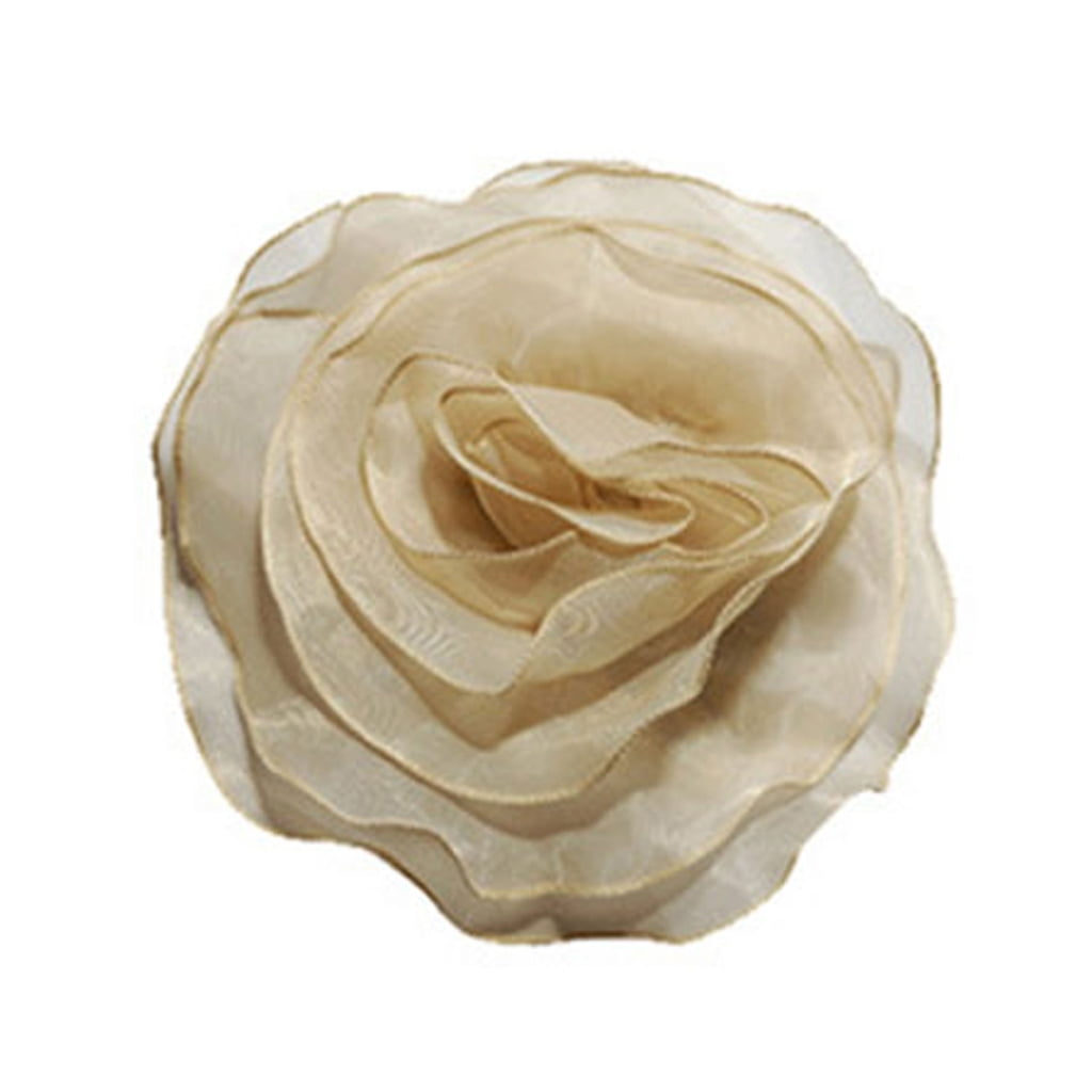 YIEMEEN Comfortable Chest Decoration Beautiful Fabric Flower Lapel Pin ...