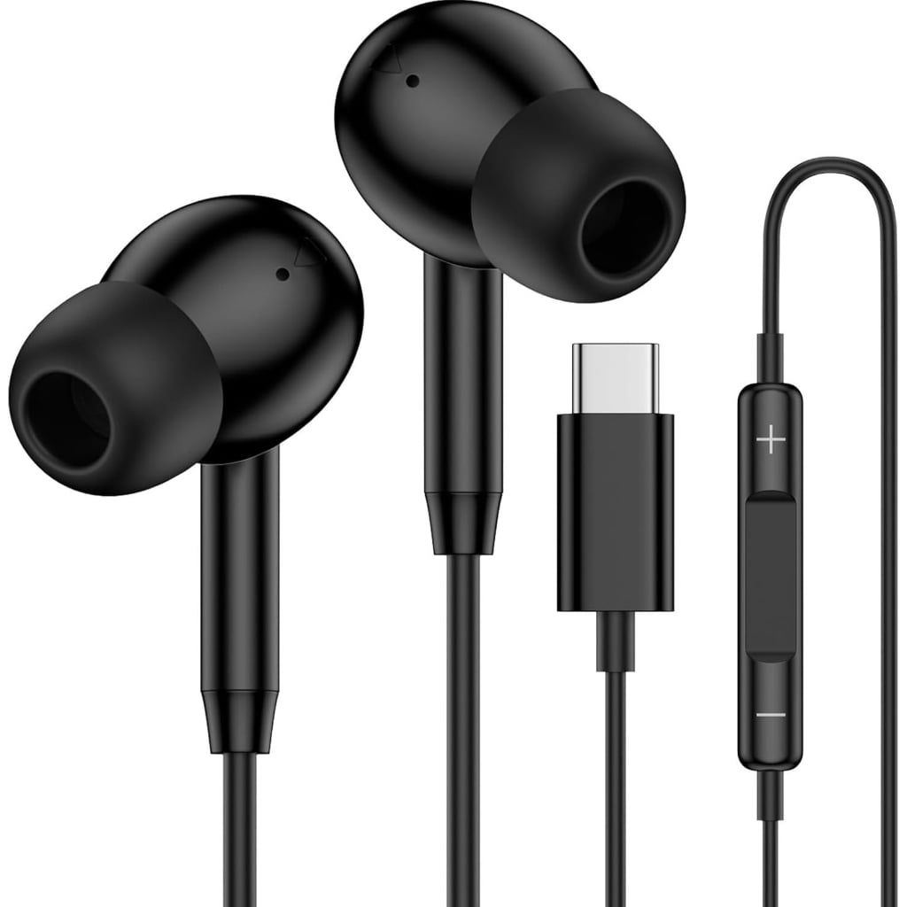YIEMEEN Corded Earbuds in-Ear Headphone Earphones with Microphone Noise ...