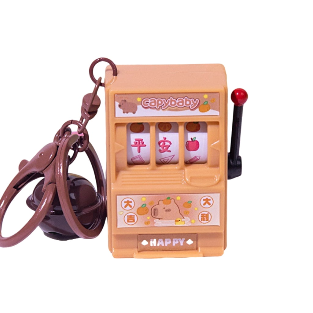 YIEMEEN Cute Capybara Fruit Machine Key Holder Charming Capybara Fruit ...