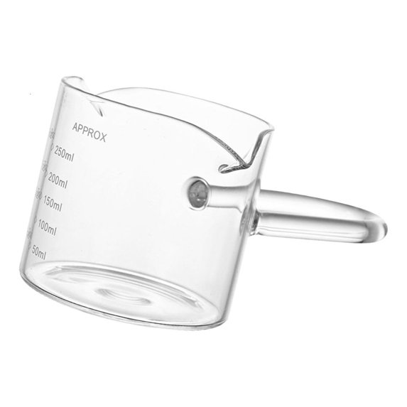 YIEMEEN Double Spout Coffee Measure Cup Ergonomic Handle Heat Resistant ...