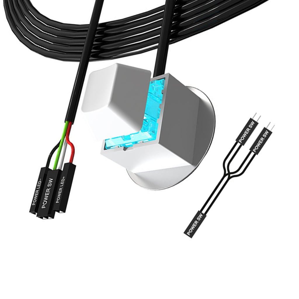 YIEMEEN External Power Switches Extension Cable ABS Computer Case ...