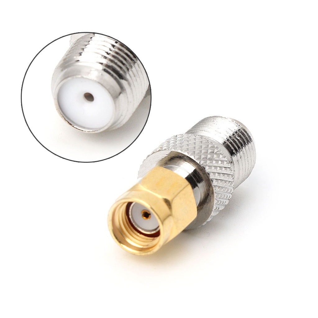 YIEMEEN F Type Female Jack to SMA Female Socket Straight RF Coax ...
