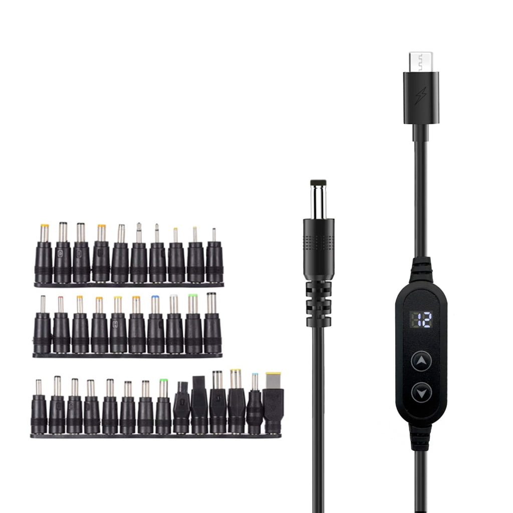 YIEMEEN Flexible Voltages USB C DC5525 Adapter Cable Cord 34 ...