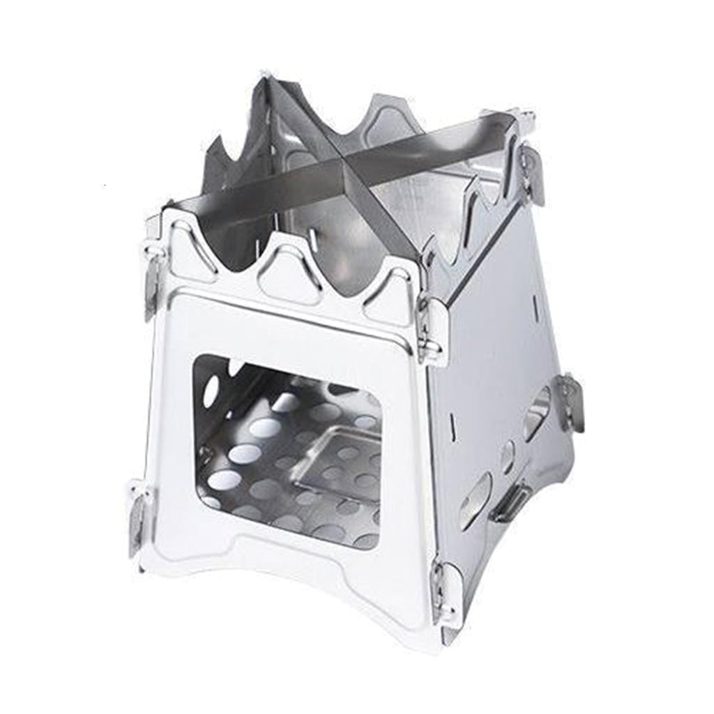 YIEMEEN Folding Metal Wood Stove Outdoor Cooking Stove Portable Wood ...