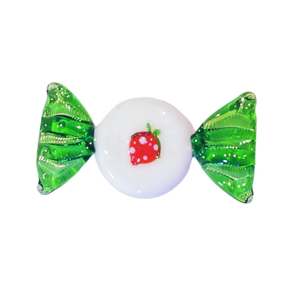 YIEMEEN Glass Sweets Candy Figurines Glass Colorful Candy Ornament ...