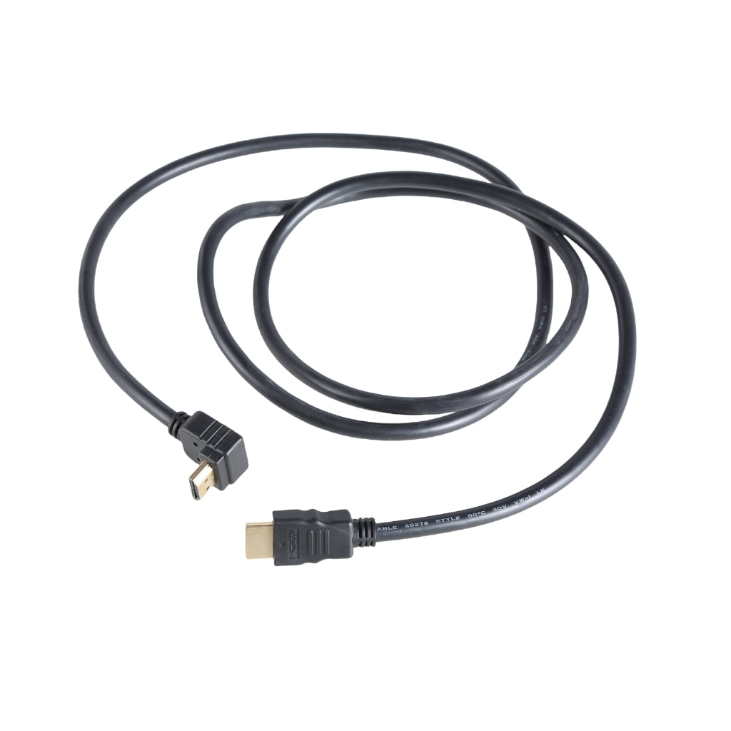YIEMEEN HDMIcompatible Male to Male Cable Straight to 90 Degree Adapter ...