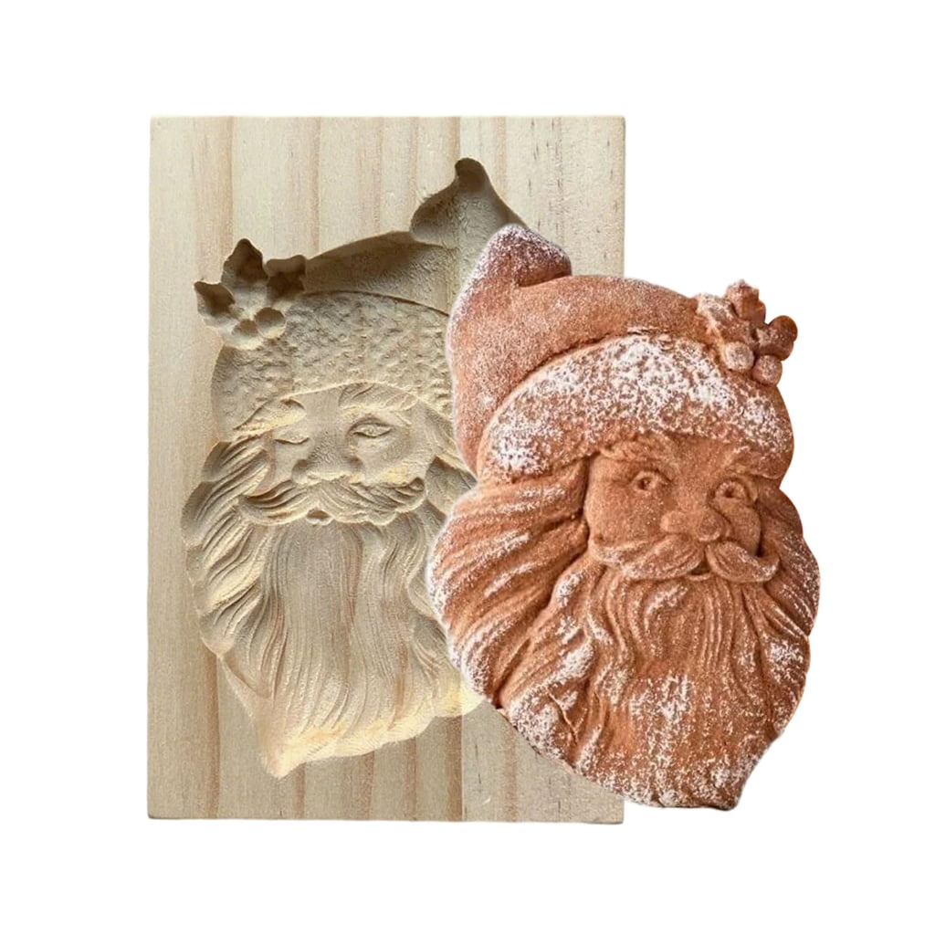 YIEMEEN Handcrafted Wood Cookie Cutter Retro Kitchen Tool Nonstick ...