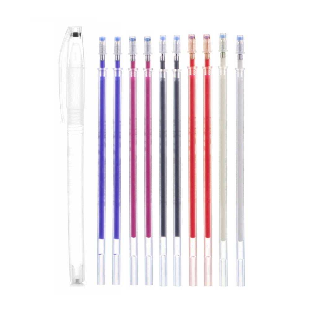 YIEMEEN Heat Erasable Fabric Pen with 10 Erasable Pen Refills Useful ...
