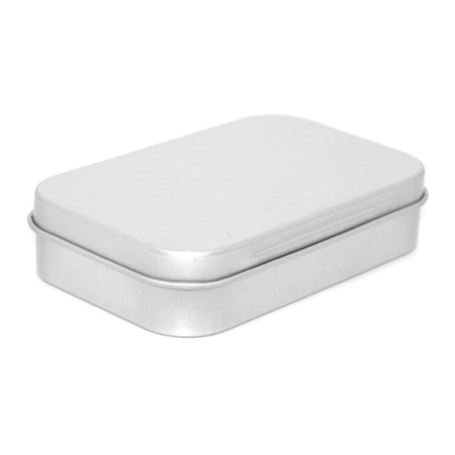 YIEMEEN Iron Container with Lid Rectangular Empty Hinged Tins for ...