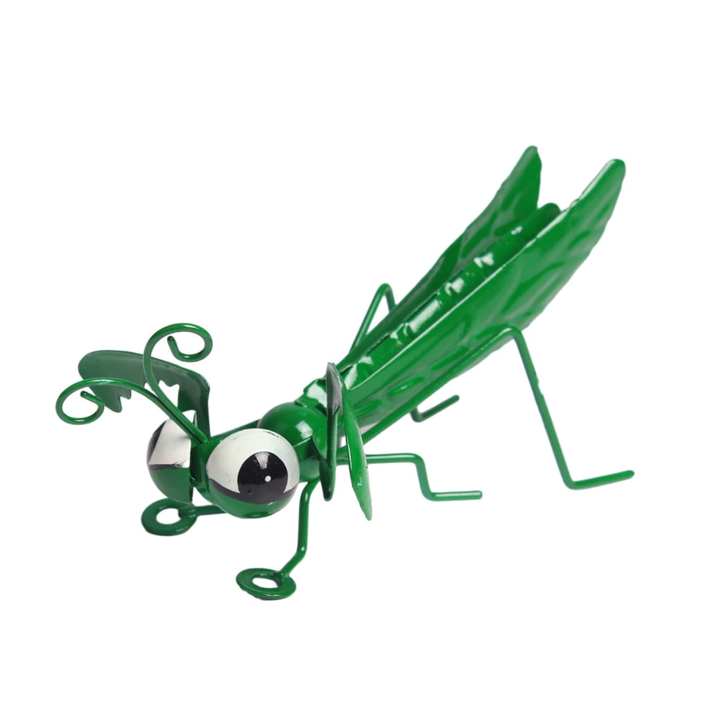 YIEMEEN Iron Locust Ornament Insect Sculpture Unique Metal Garden Model ...