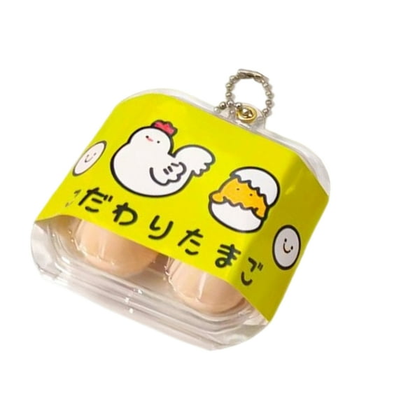 YIEMEEN Japanese Themed Mini Egg Keychain Resin Accessory Lightweight ...