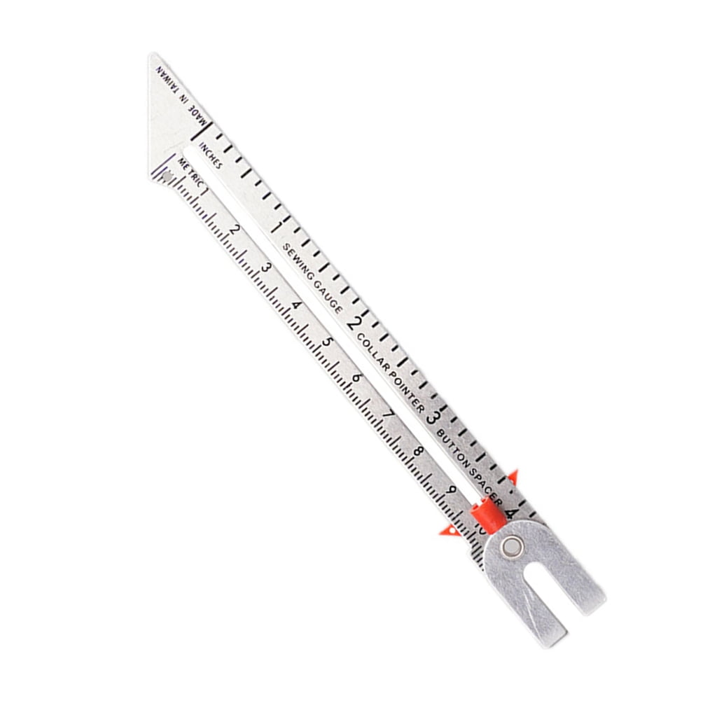 YIEMEEN Metal Quilting Ruler Sewing Gauges Sewing Measuring Tool Fabric ...