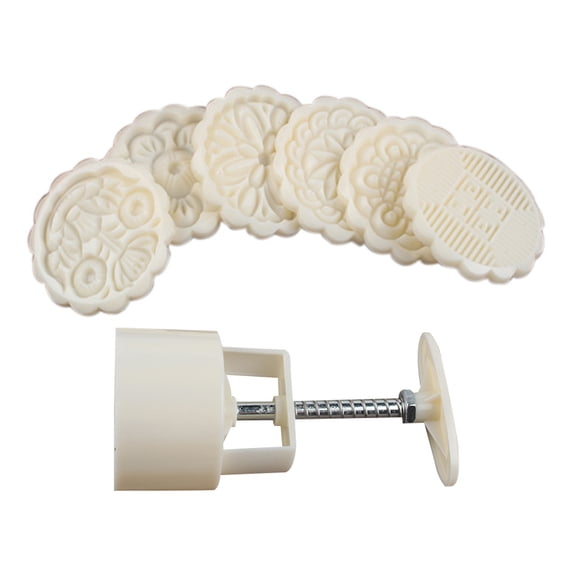 YIEMEEN Mid Autumn Festival Hand Press Cookie Cutter Dessert Pastry ...