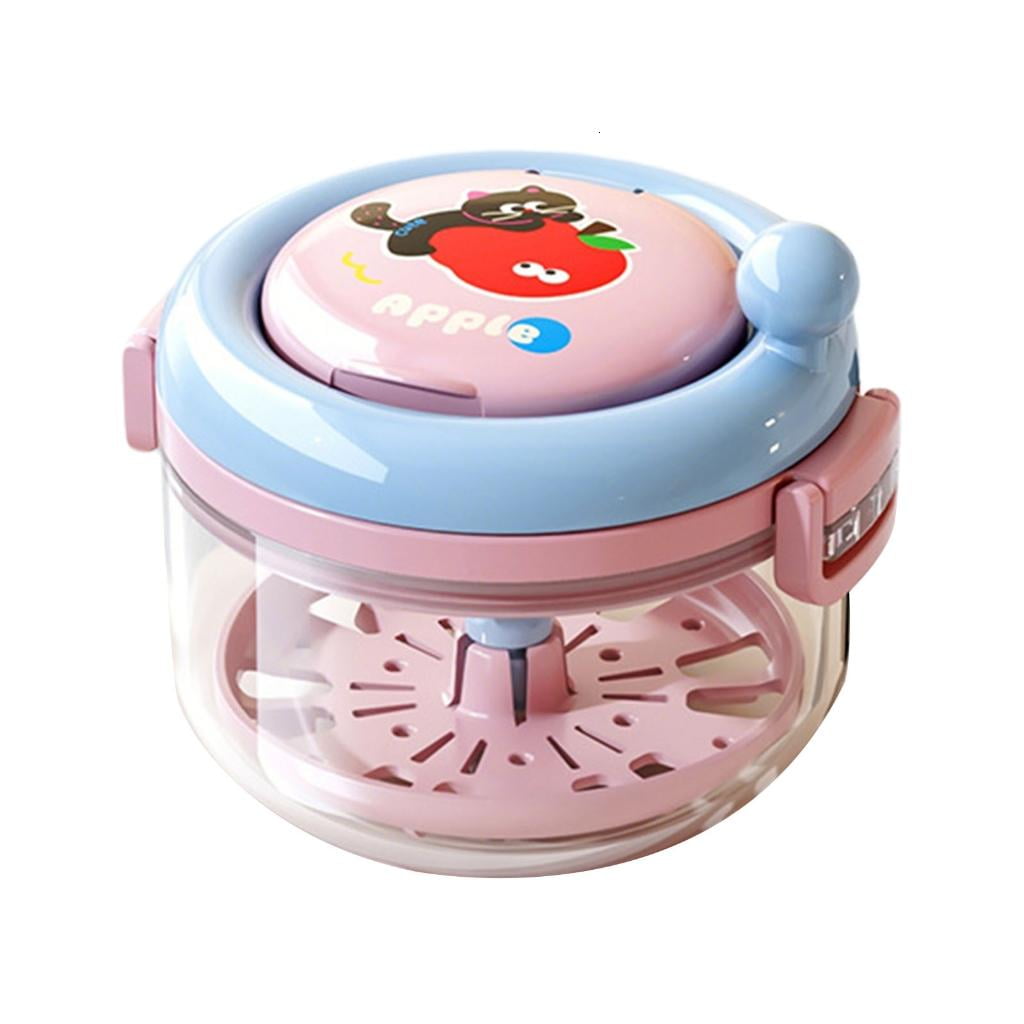 YIEMEEN Mirror Equipped Dentures Cleaner Hand Operated Retainer Case ...