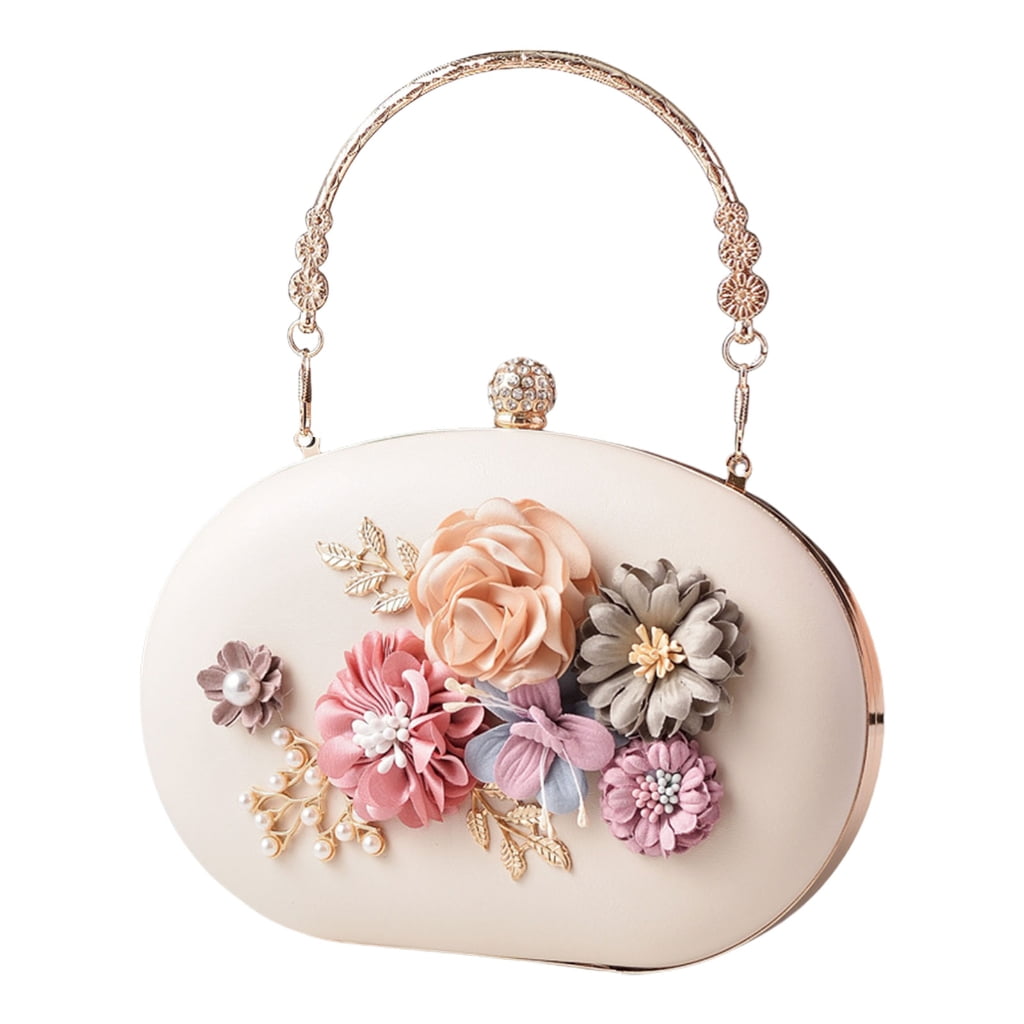 YIEMEEN Multi Functional Floral Decorated Handbag For Ladies Stylish ...