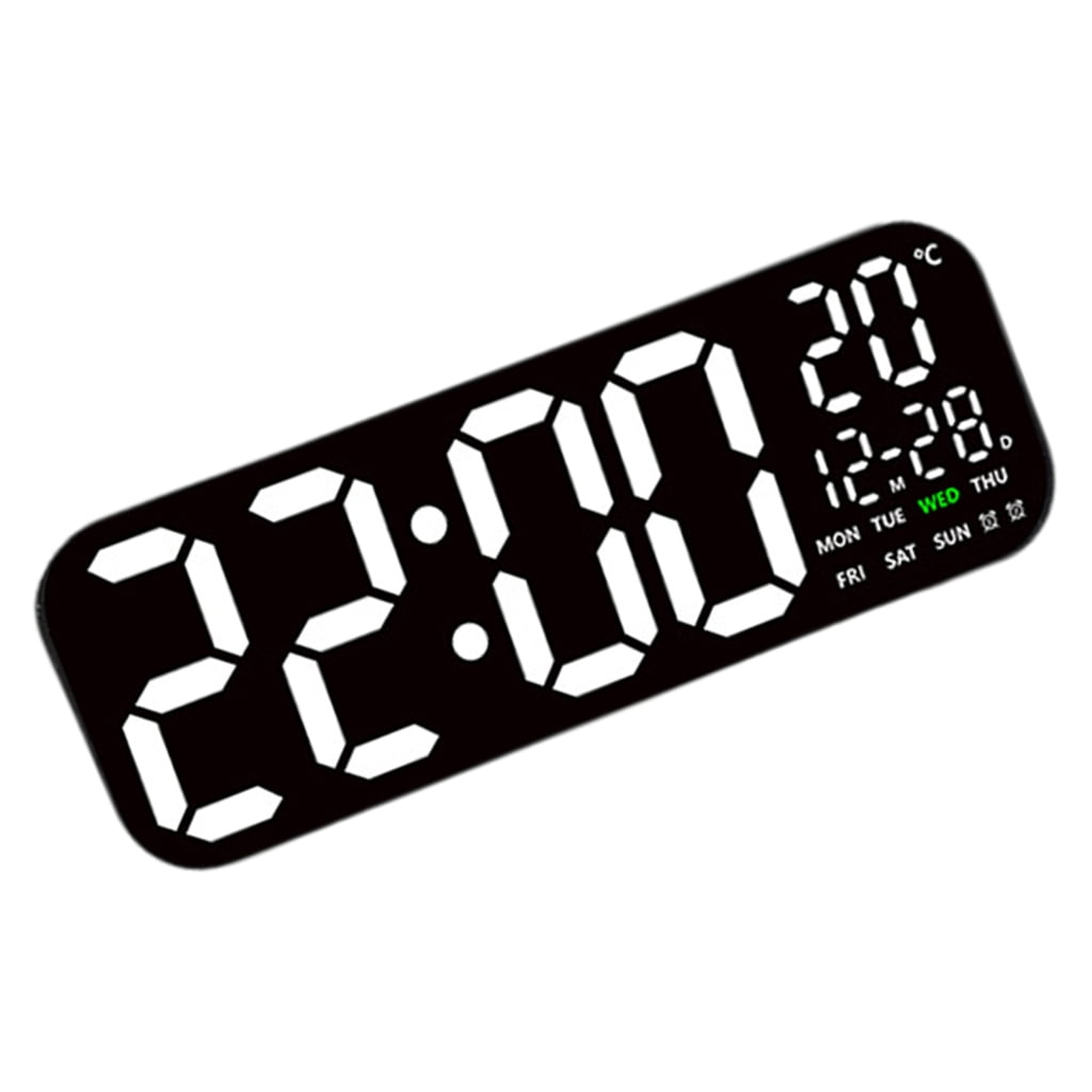 YIEMEEN Multifunction LED Wall Clock with Remote Count Up and Count ...