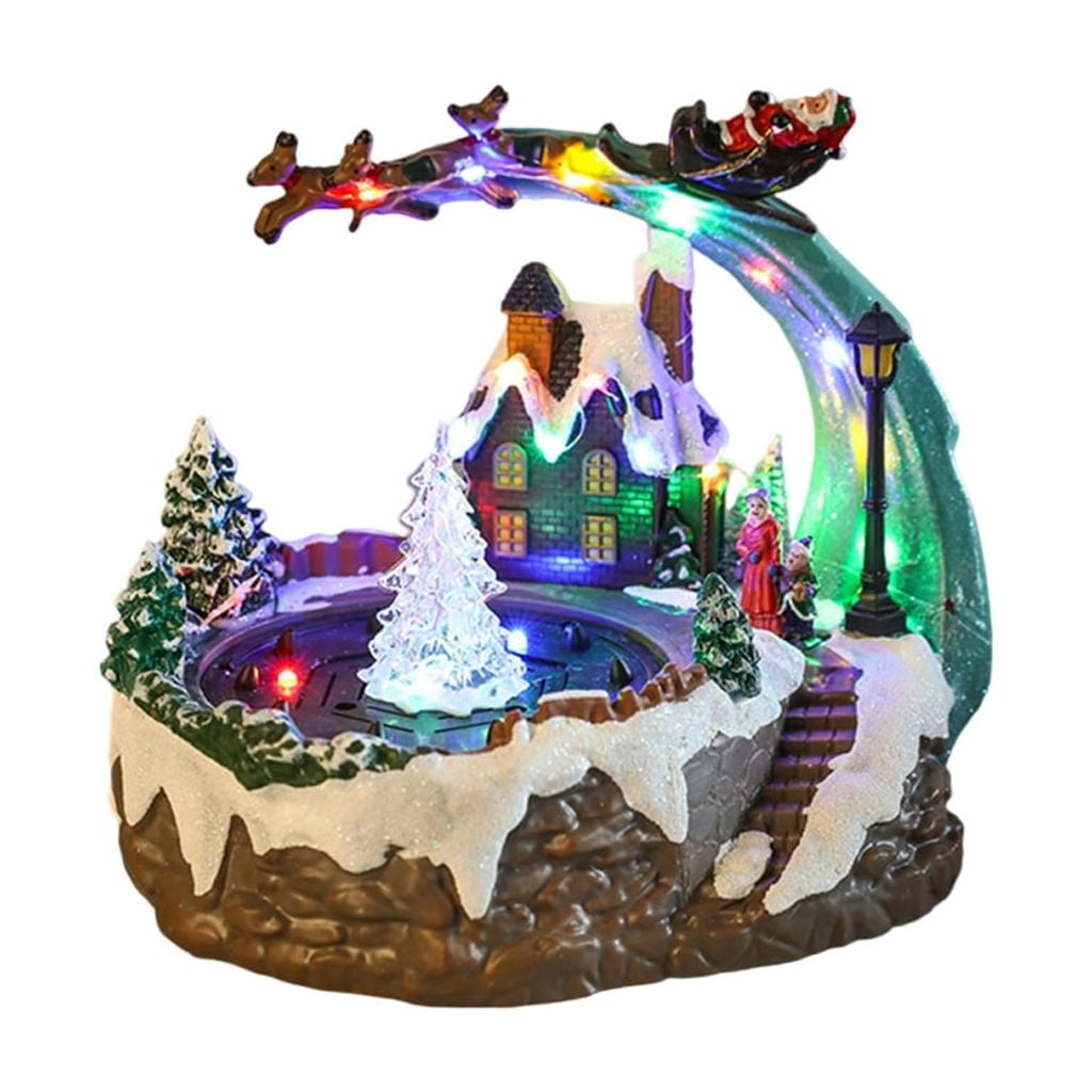 YIEMEEN Multifunctional Holiday Whirling Musical Box Highlighting LED ...