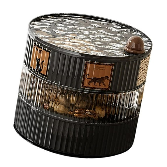 YIEMEEN Multilayer Snacks Storage Box with Removable Compartments for ...