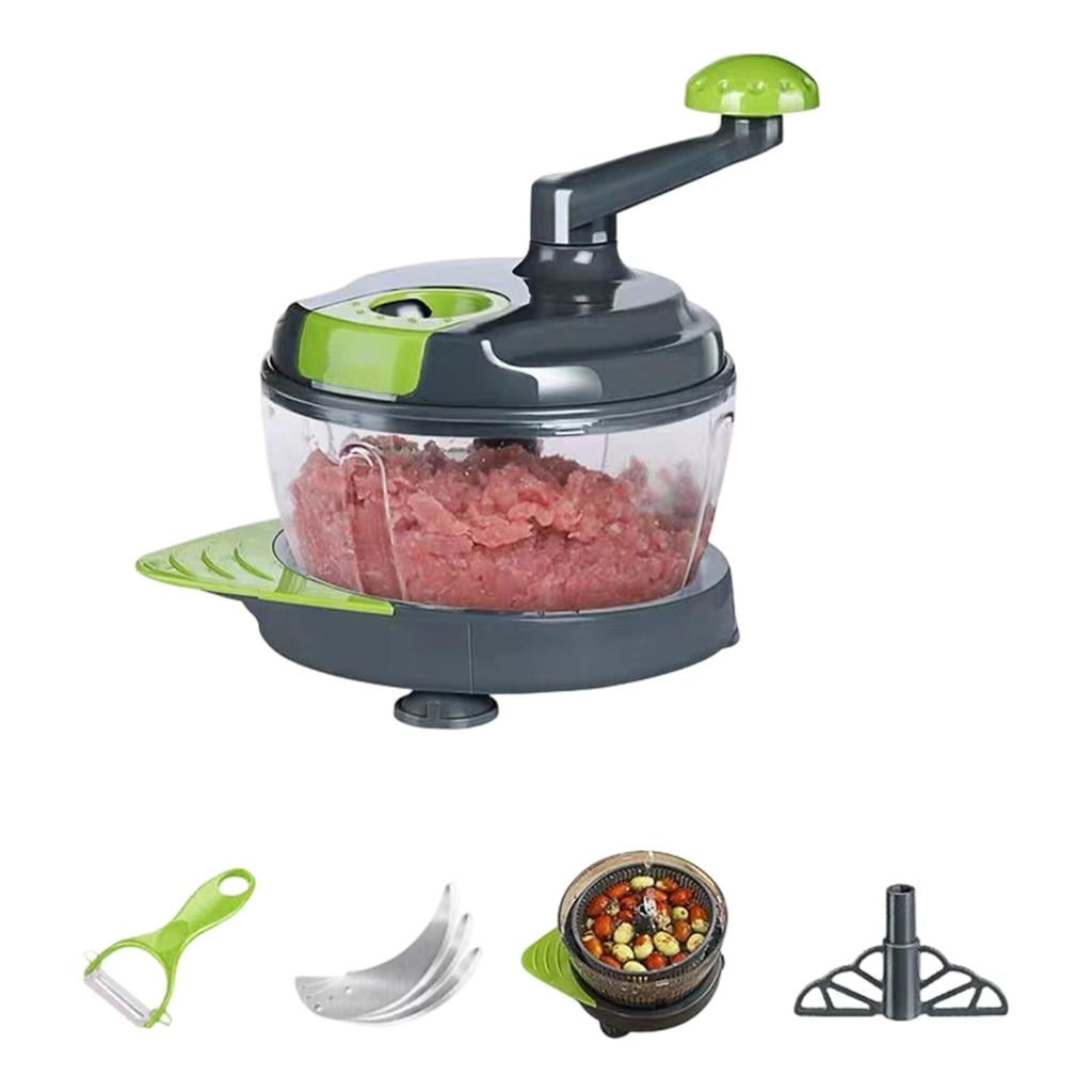 YIEMEEN Multiuse Manual Food Processor Meat Grinder Vegetable Chopper ...