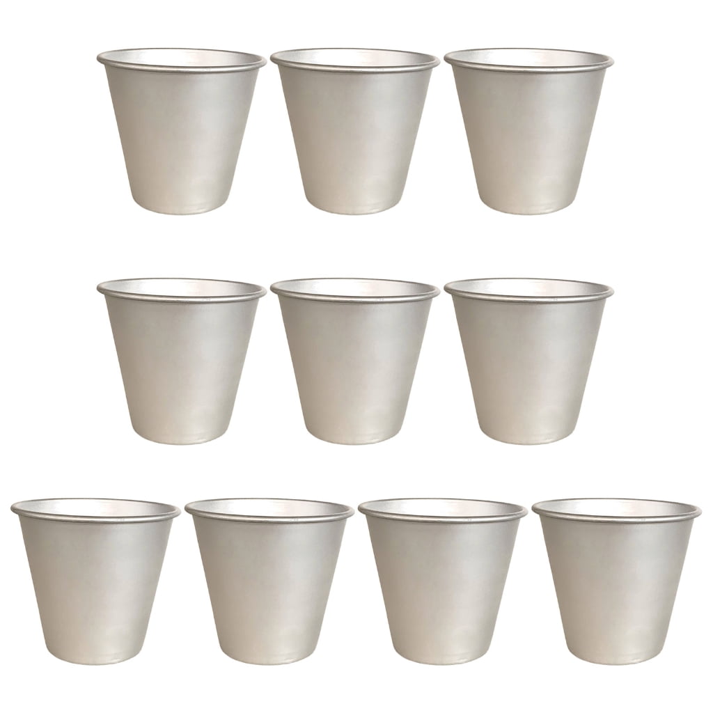 YIEMEEN Pack of 10 Nonstick Cake Cups Metal Pudding Moulds Aluminiums ...