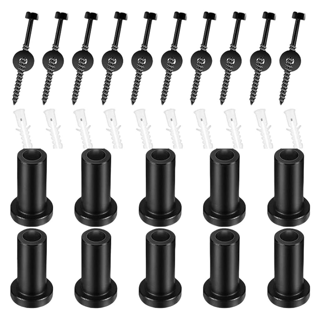 YIEMEEN Pack of 10 Sliding Barn Door Rail Track Spacers Set with Screws ...