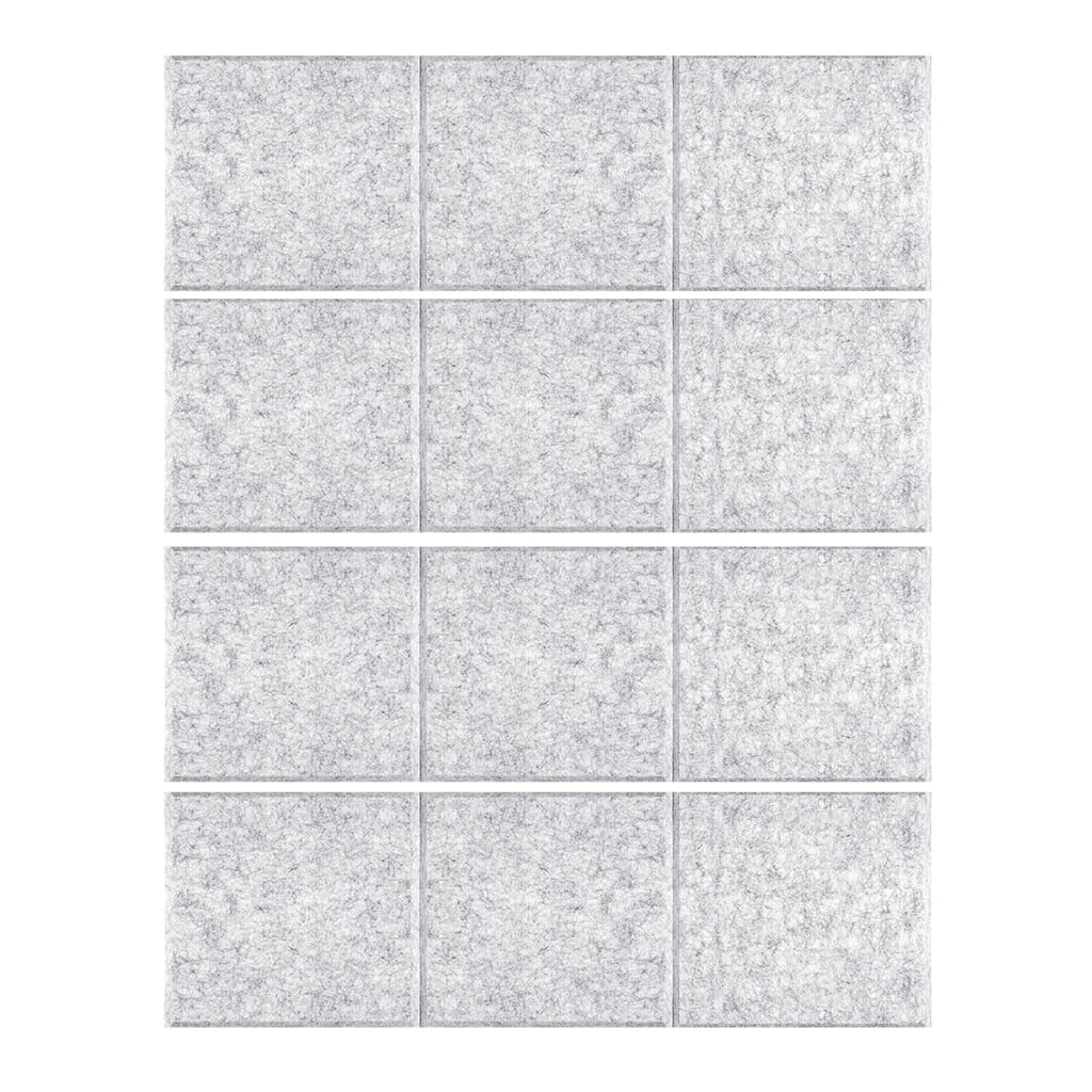 YIEMEEN Pack of 12 Square Soundproof Wall Panels Acoustics Tiles ...
