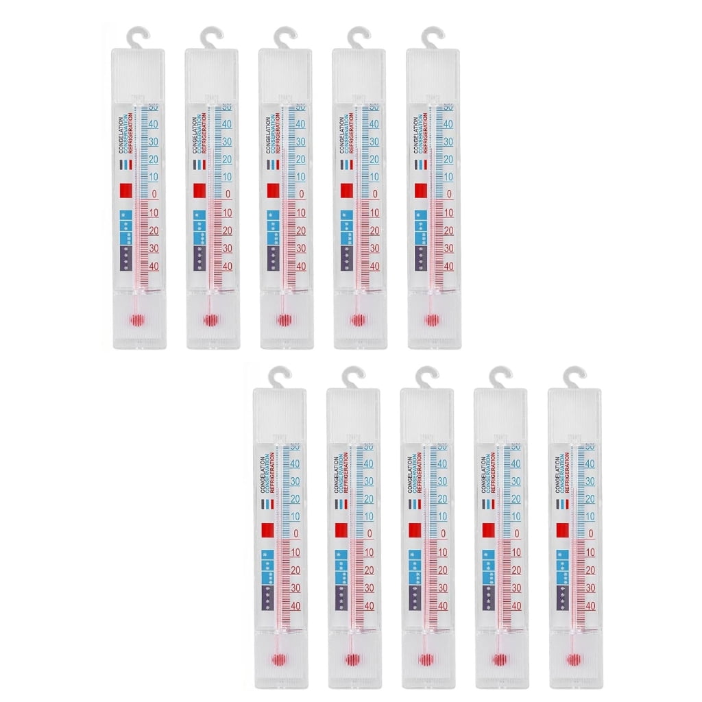 YIEMEEN Pack of 8/10 Refrigerator Thermometers with Hook Indoor Fridge ...