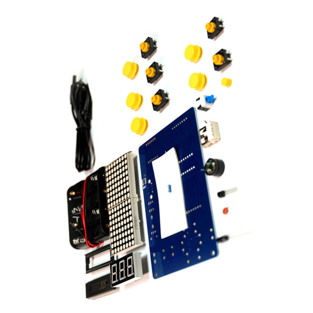 YIEMEEN Pixel Game Machine DIY Soldering Kit Snake / Game Fun ...