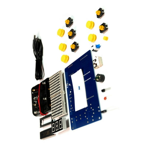 YIEMEEN Pixel Game Machine DIY Soldering Kit Snake / Game Fun ...