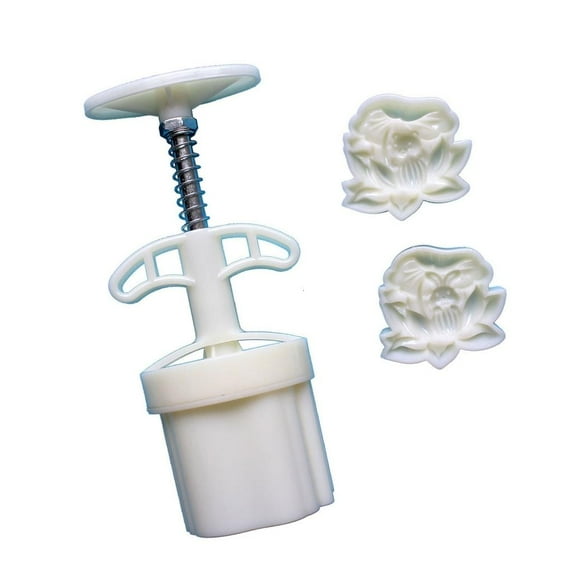 YIEMEEN Plastic Mooncakes Pastry Mould Double Cavity 50g 75g For ...