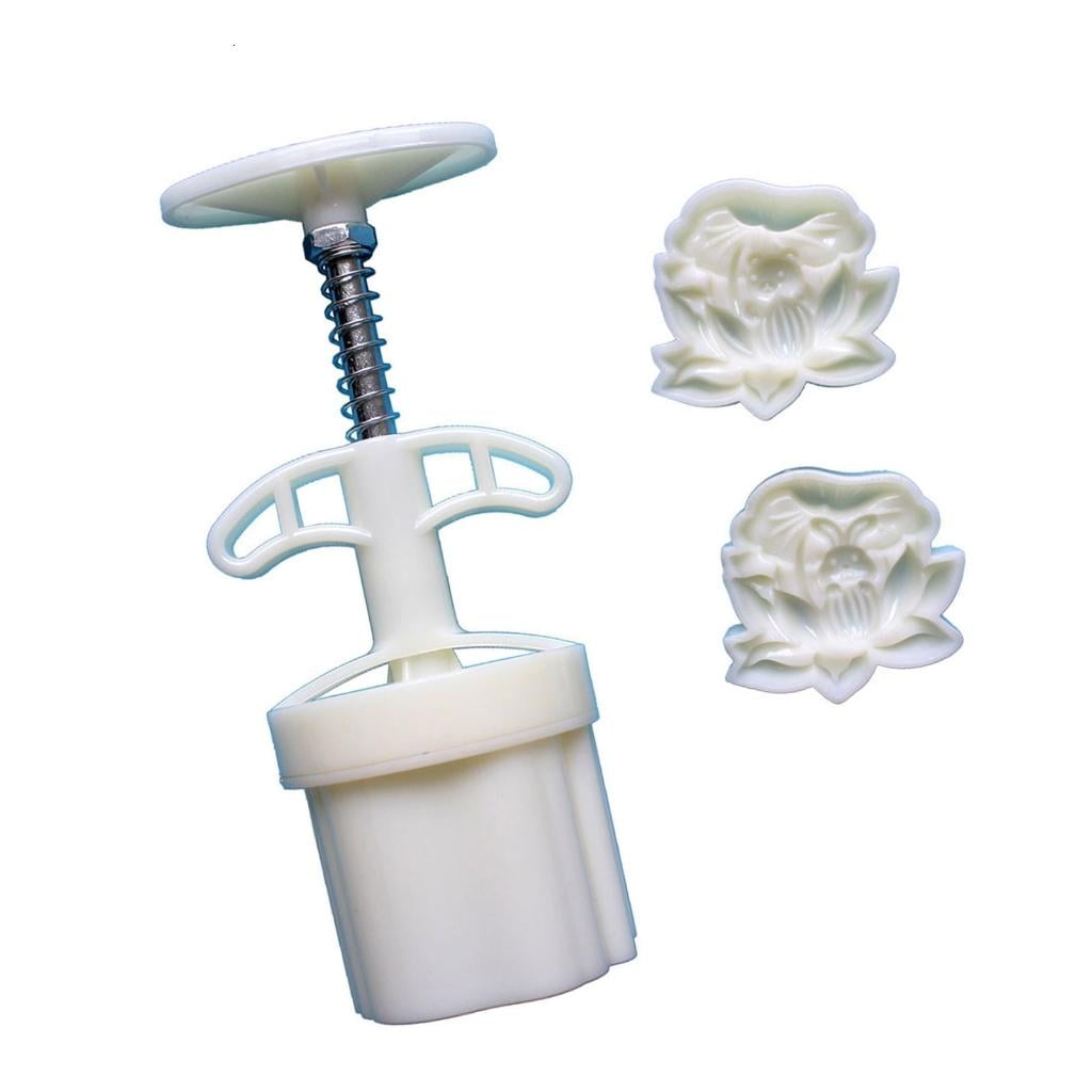 YIEMEEN Plastic Mooncakes Pastry Mould Double Cavity 50g 75g For ...