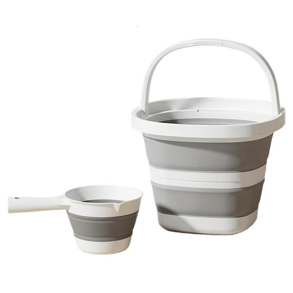 YIEMEEN Portable Foldable Water Scoops And Bucket Container PP ...
