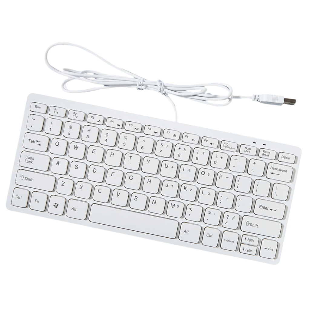 YIEMEEN Portable USB Wireds Mini Keyboards 78 Key Layout Keyboards for ...