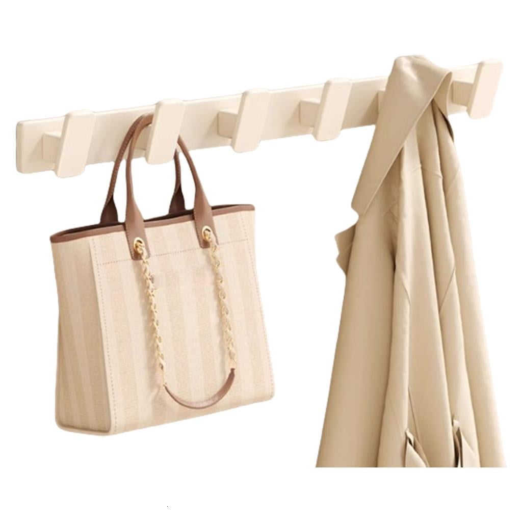YIEMEEN Practical Wall Mounted Coat Rack with Various Hook for Easy ...