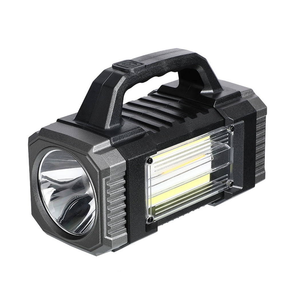 YIEMEEN Rechargeable LED Flashlight with Side Light Waterproof Solar ...