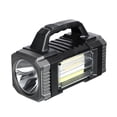 YIEMEEN Rechargeable LED Flashlight with Side Light Waterproof Solar ...