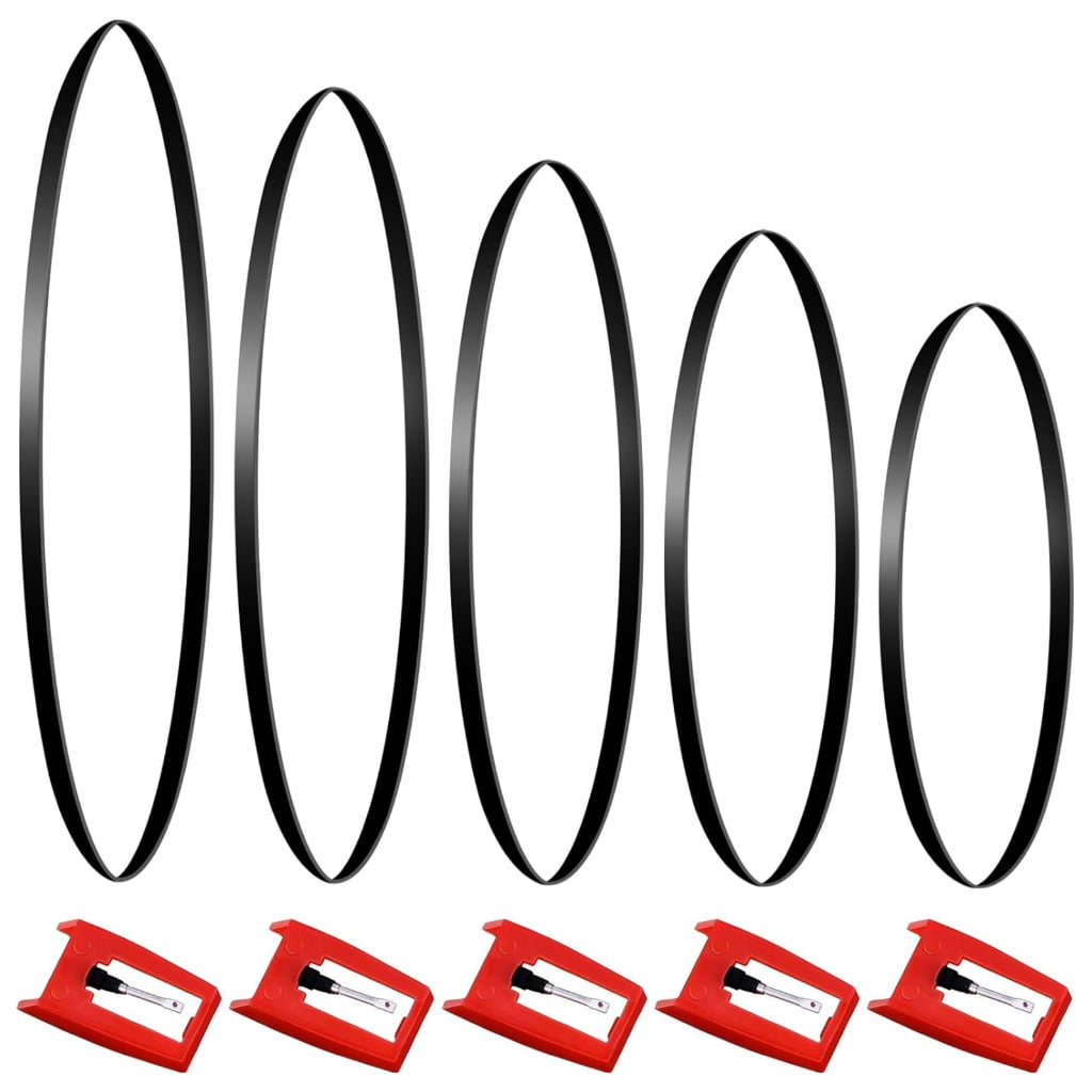 YIEMEEN Record Player Belts Rubber Turntable Belts Essential Diamond ...