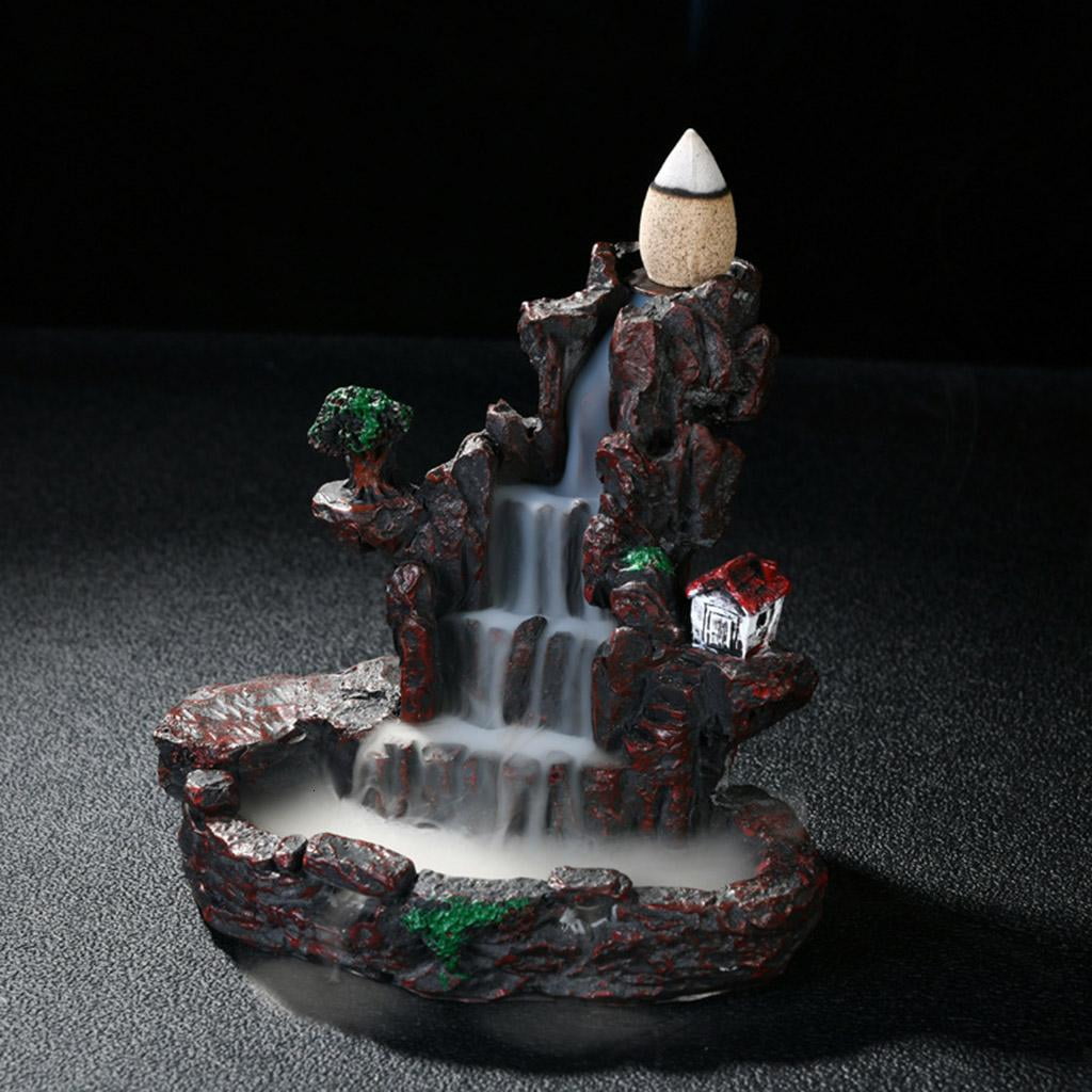 YIEMEEN Reflux Aroma Ceramic Incense for Burner Waterfall Backflow ...