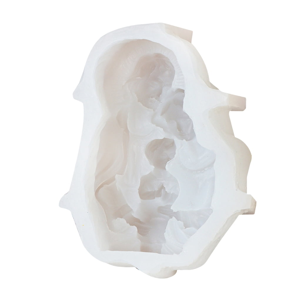 YIEMEEN Religious Sculpture Silicone Candle Molds for Candle Soap ...