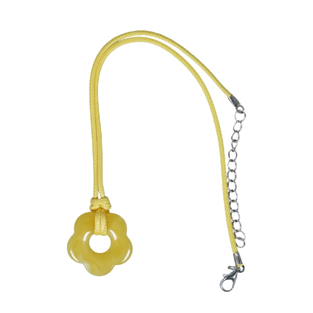 YIEMEEN Retro Braided Wax Rope Flower Necklace Female Hip-hop Cold Wind ...