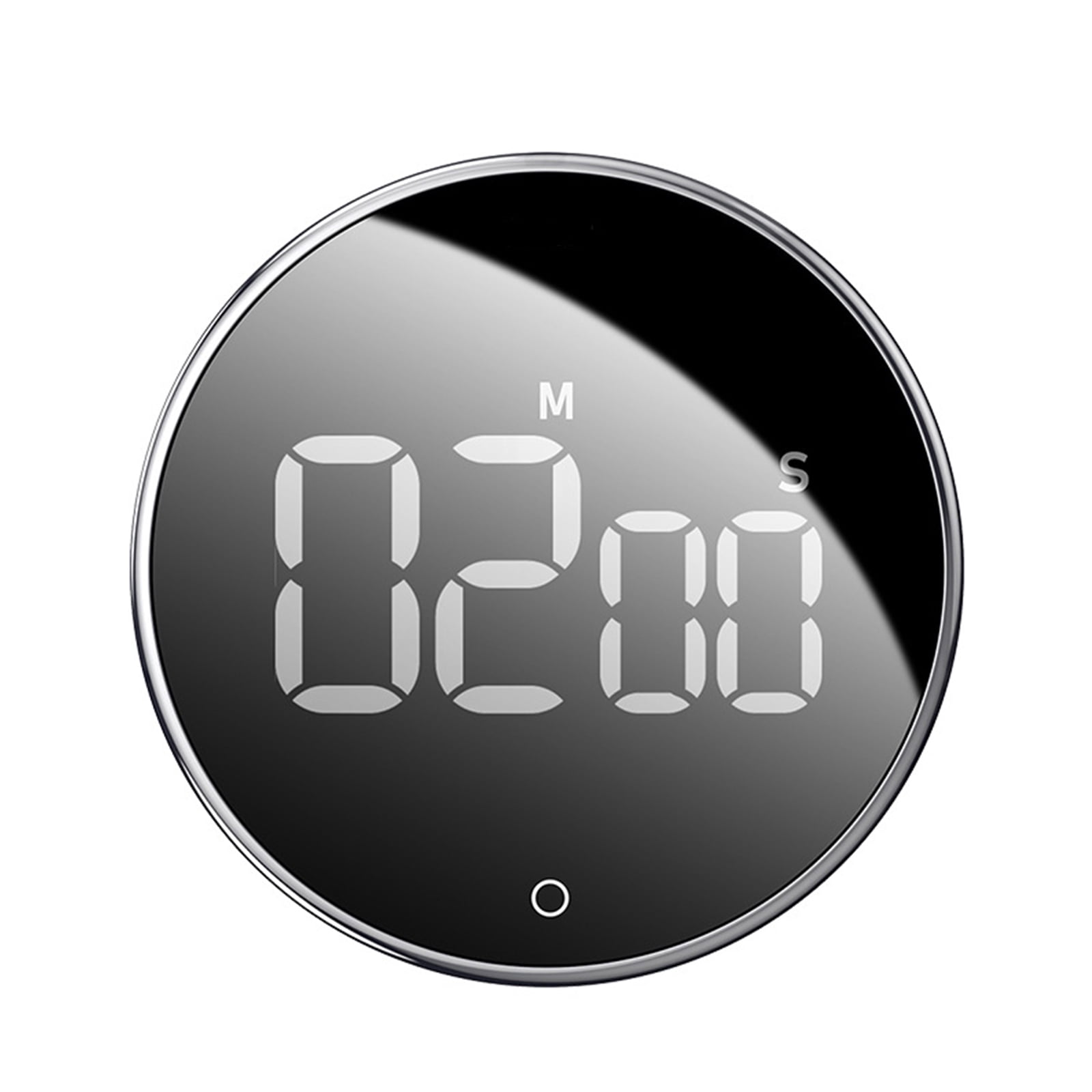 YIEMEEN Round Kitchen Timers Magnetic Countdown LED Digital Timers ...