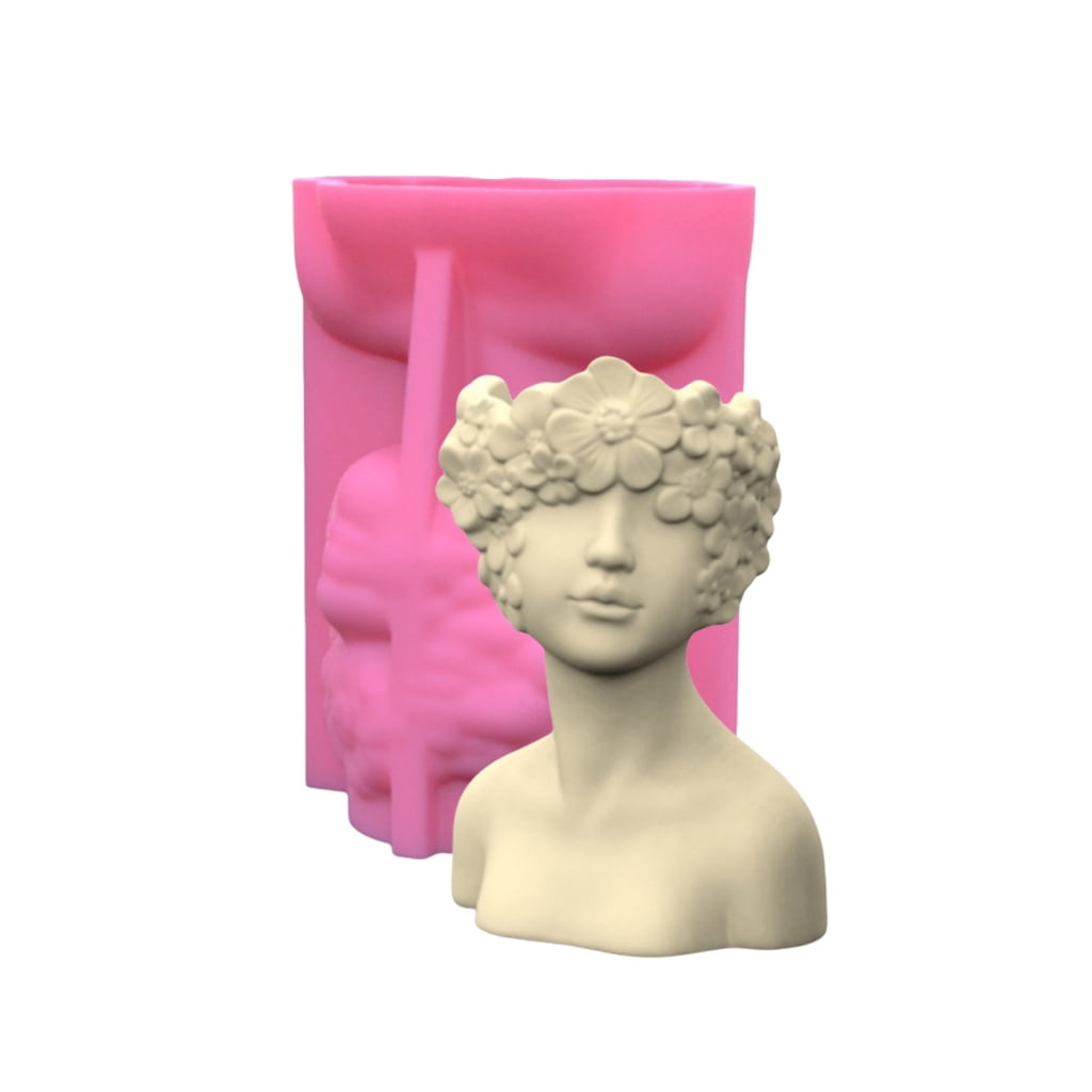 YIEMEEN Silicone Vase Moulds Flower Vase Molds Artistic Human Figure ...