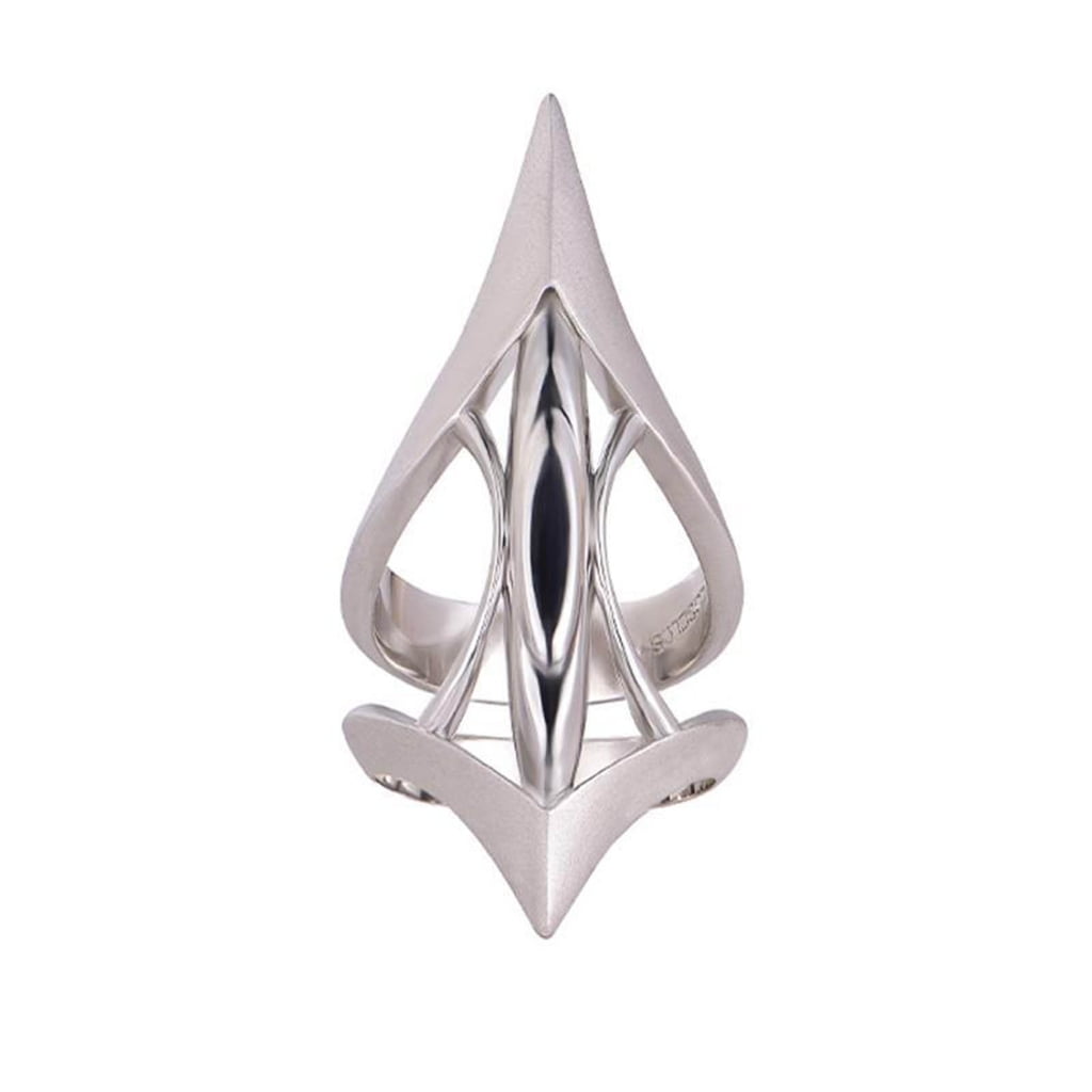 YIEMEEN Simple Scepter Hollow Barbed Fangs Ring Korea Open Ring ...
