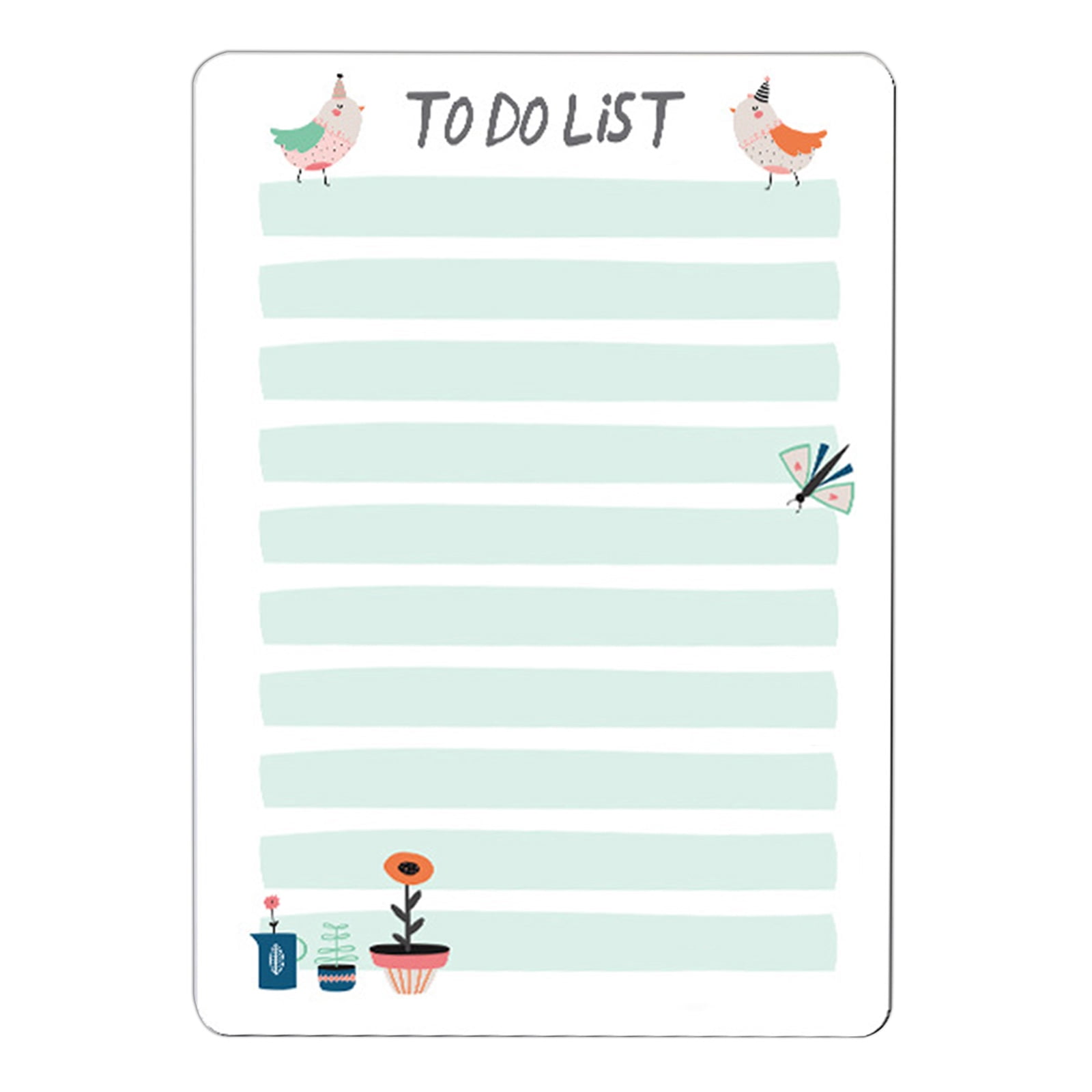 YIEMEEN Soft A4 Whiteboard Magnetic Fridge Message Sticker, Daily ...