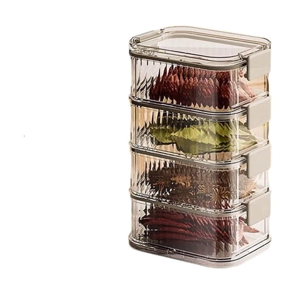 YIEMEEN Storage Container with Lid Sealed Kitchen Spice Dispenser For ...