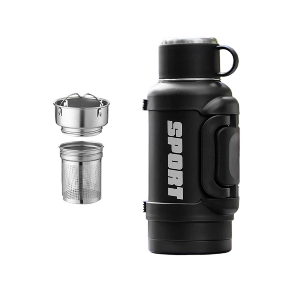 YIEMEEN Strong Metal Heat Resistant Bottle With double Lid Design For ...