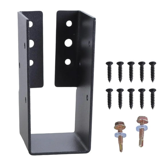 YIEMEEN Sturdy Metal Deck Post Base Brackets Adjustable for Secure ...