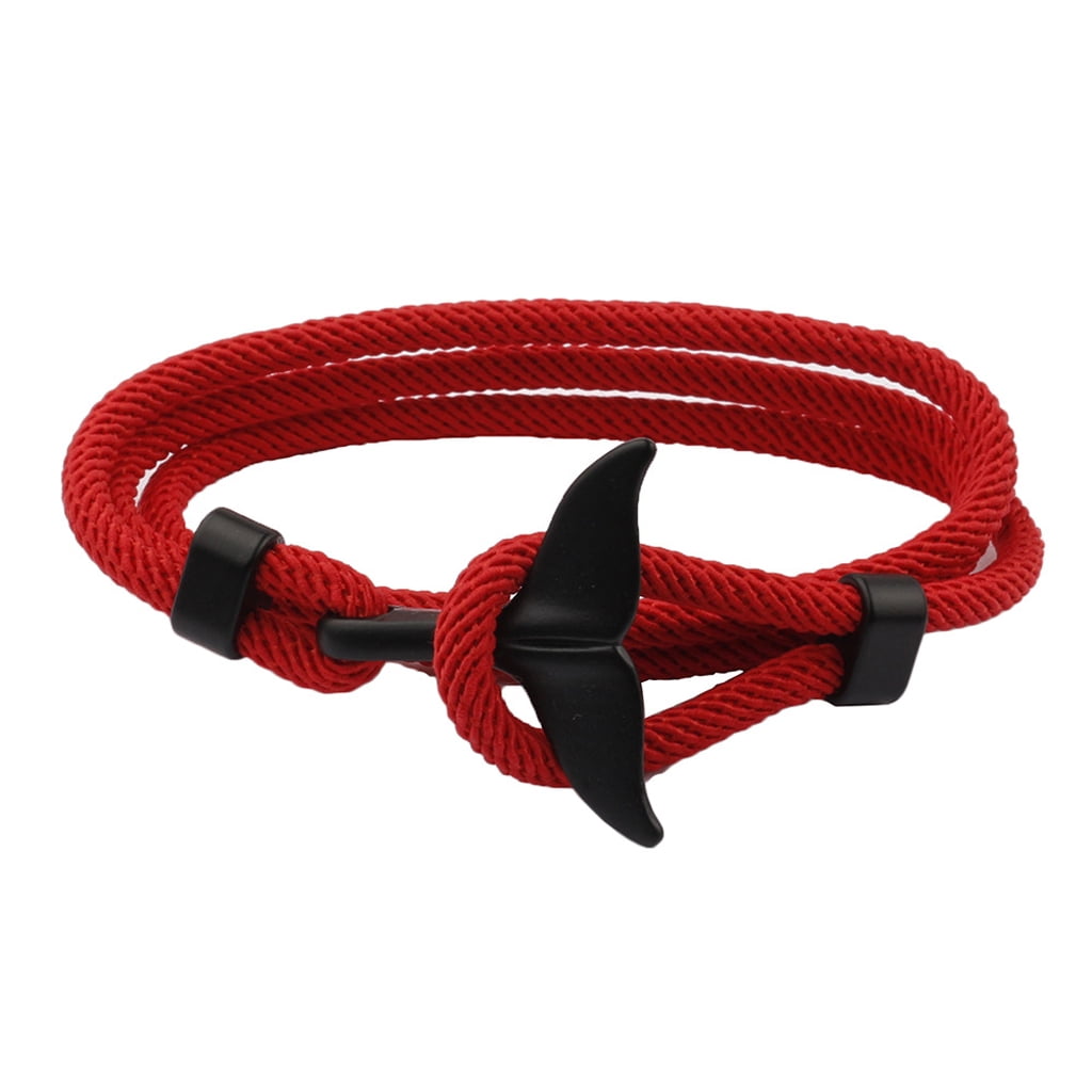 YIEMEEN Summer Whale Tail String Bracelet Beach Surfing Paracord ...